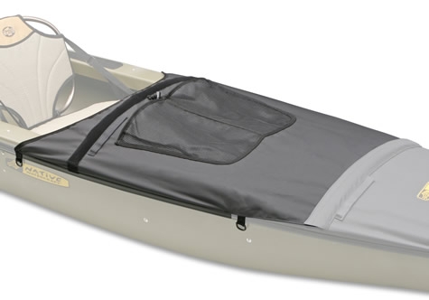 Canoe centre/rear spray cover